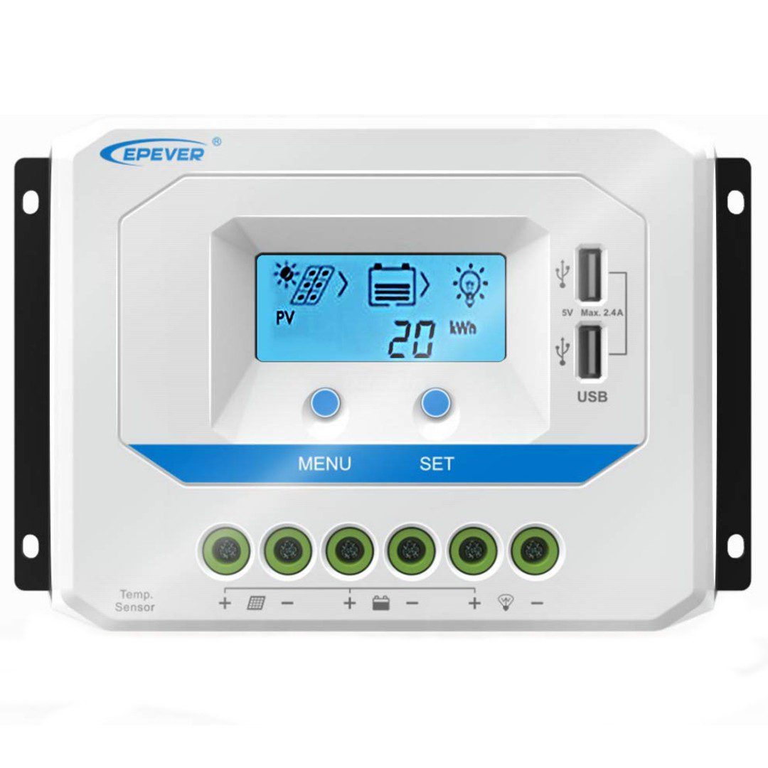 Controlador de carga solar Epever 12/24V 30A | Eco Green Solar