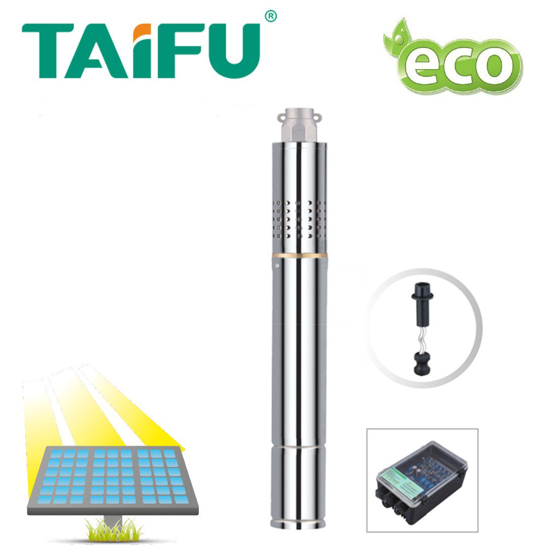 Bomba Solar Sumergible 3TSS de 55m/120W/760Lh/24V-Taifu | Eco Green Solar