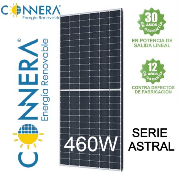 Panel Solar 460W Monocristalino Connera Serie Astral | Eco Green Solar